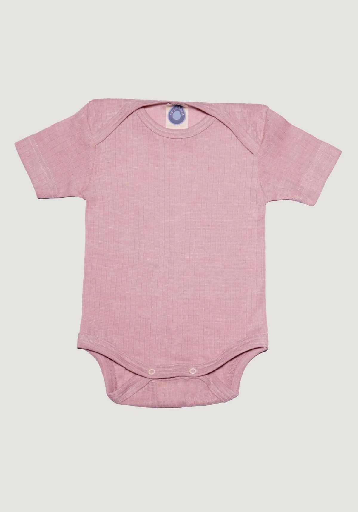 Body seamless din lână merinos, mătase și bumbac - Dusty Rose | HipHip