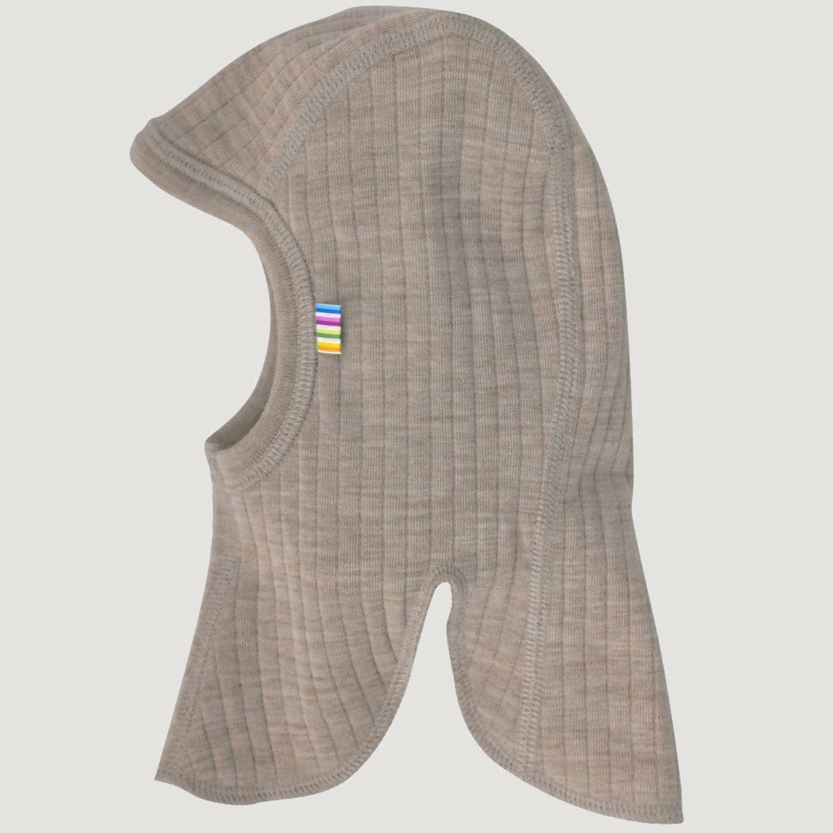 Cagulă dublată din lână merinos - Basic Sesame Melange | HipHip