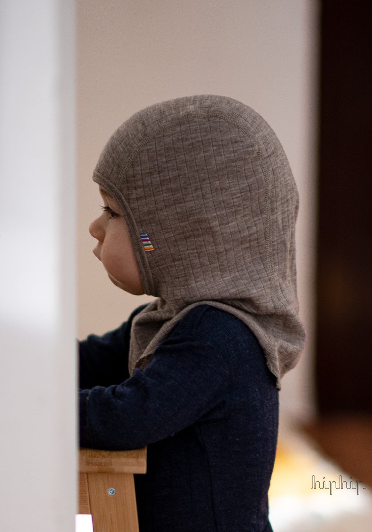 Joha - Cagulă dublată din lână merinos - Basic Sesame Melange - HipHip.ro