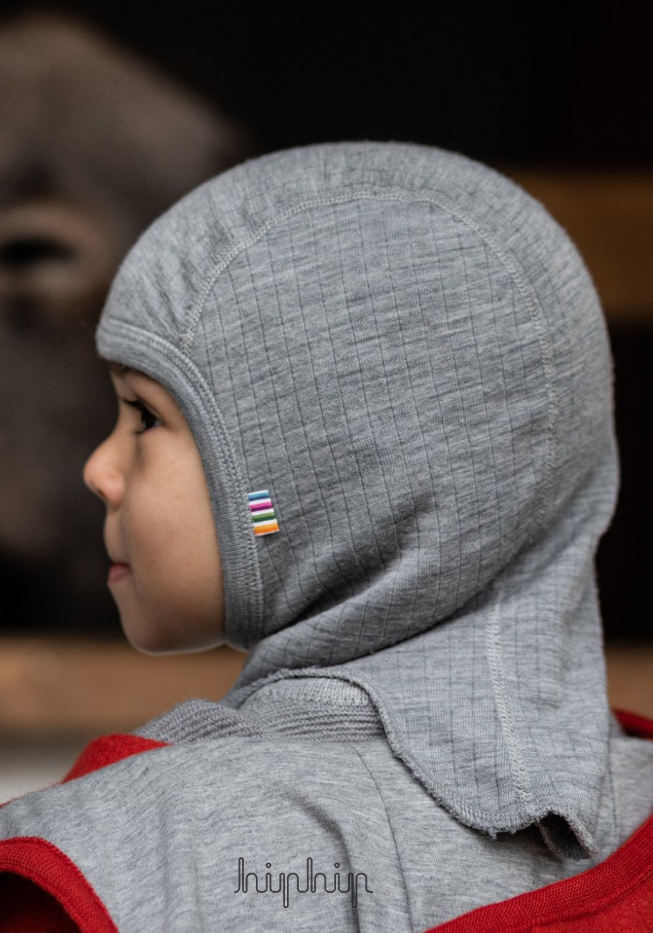 Cagulă lână merinos - Basic Grey | HipHip